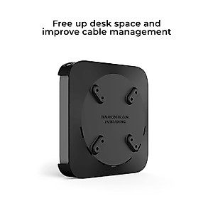 HumanCentric Mount Compatible with Mac Mini, Custom Mac Mini Mount. Wall Mount, Rack Mount, Mac Mini Under Desk Mount, Mac Mini Mount Behind Monitor Mac VESA Compatible Mac Mini Monitor Mount