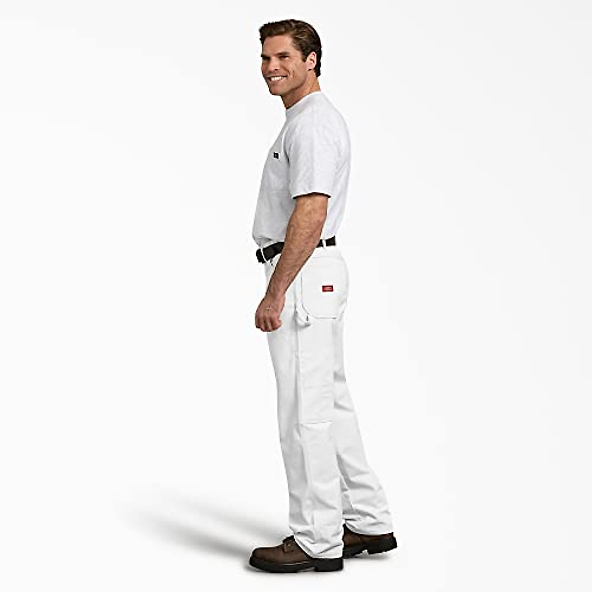 Dickies mens Painter's Utility Pant Relaxed Fit Big Jeans, White, 46W x 30L US
