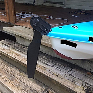 Borogo Kayak Rudder, Fishing Watercraft Canoe Boat Rudder (Nylon Glass Fiber) Replacement Parts Foot Control Steering System Kayak Accessories with Control Line Kit