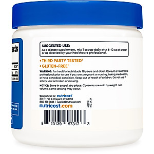 Nutricost Magnesium Citrate Powder (Unflavored, 250 Gram)