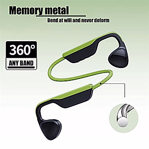 Bone Conduction Headphones for Swimming Bluetooth Waterproof Bone Conduction Headphones Open Ear IPX8 Waterproof with 8G Memory