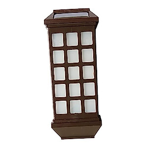 DOITOOL Outdoor Wall Sconce LED Sensor Light Decorative Outdoor Solar Lights Light Sensor Lights Wall Mounted Solar Lights Solar Path Lights Wall Lamp Induction Street Light White