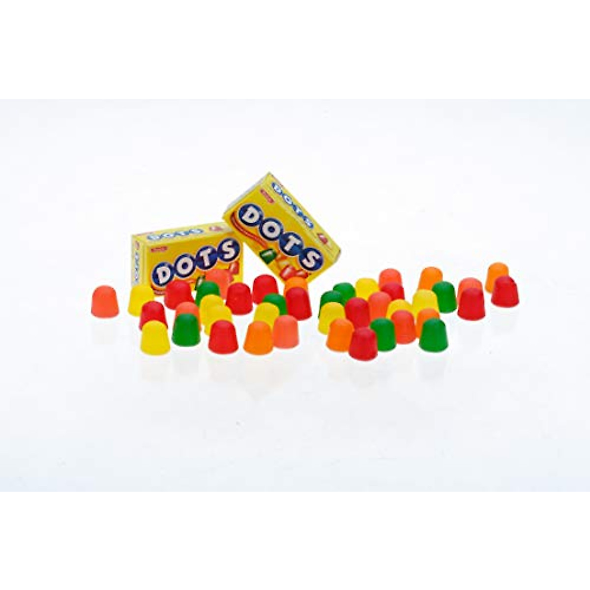 DOTS Individually Wrapped Candy - Original Gummy Candy Flavors - Cherry, Lime, Orange, Lemon & Strawberry - Gluten Free, Kosher & Peanut Free Gumdrops - Bulk 17ct Mini Dots Candy Boxes