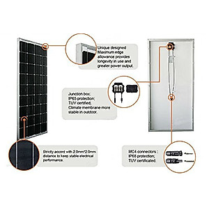 GOWE Poly Solar Panel 12V Solar PV Panels A Grade Solar Cell 17% Charge Efficiency