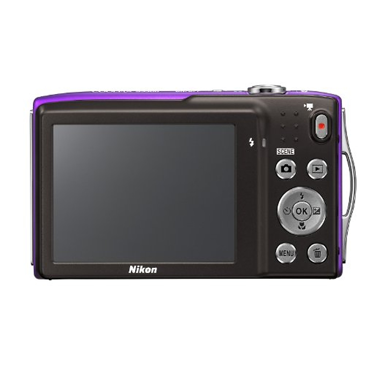 Nikon COOLPIX S3300 16 MP Digital Camera with 6x Zoom NIKKOR Glass Lens and 2.7-inch LCD (Purple)
