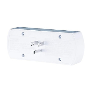 Topro23 Multi Outlet Wall Plug Grounded Triple Outlet Adapter with ON/OFF Switch 3 Prong ETL Listed 2 Pack White TP-SY610