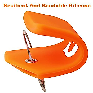 2 Pack Initial Letter Silicone Luggage Tag Baggage Handbag School Bag Suitcase Instrument Tag Orange by Gostwo (G)