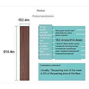 Vinyl Peel and Stick Floor Tile, Self-Adhesive Wood Plank, 10-Pack (15 Square Feet) - 6 Inch Width, 36 Inch Length, 1.2mm - Hickory - Easy DIY Nexus Planks for Any Room by Achim Home Decor