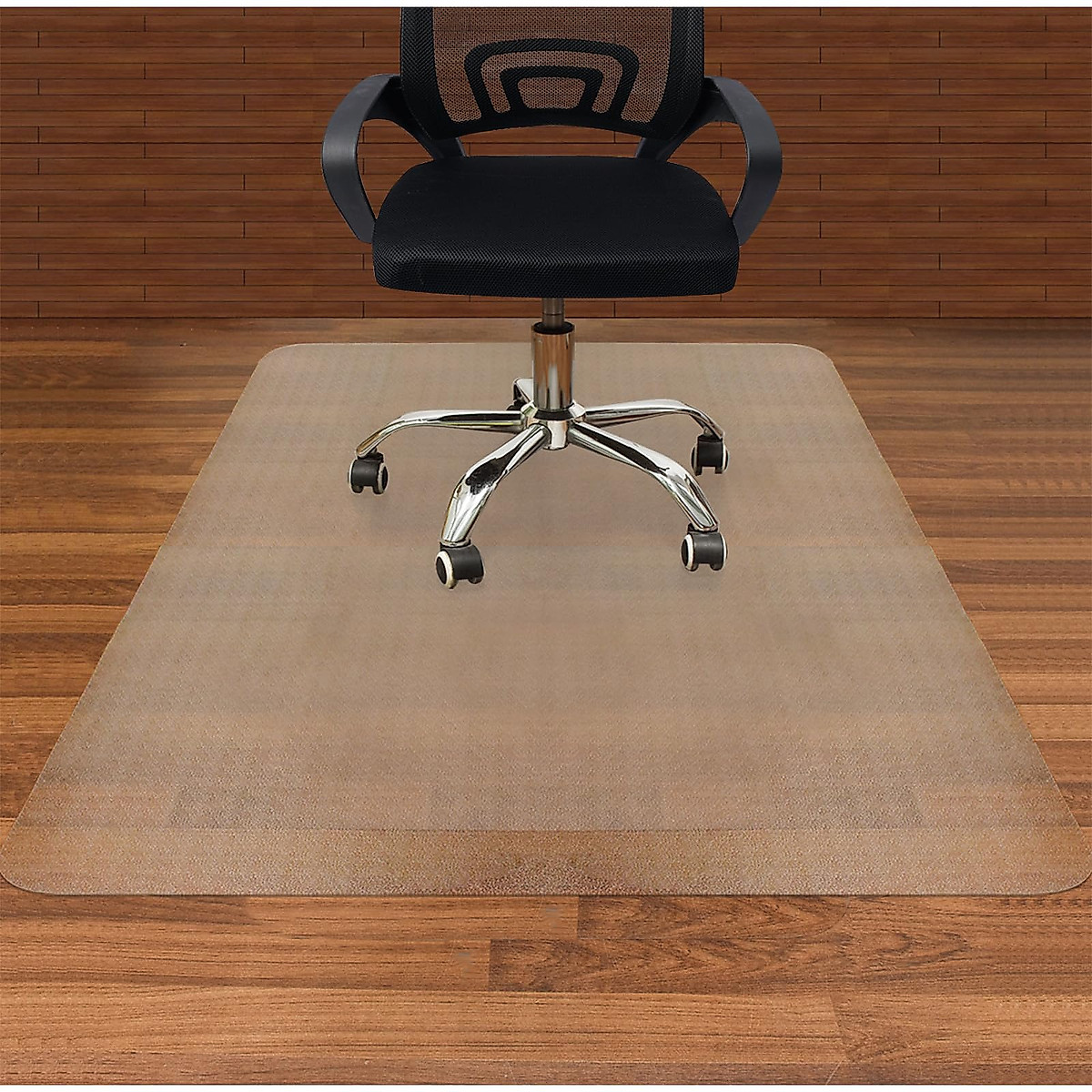 AiBOB Office Chair Mat for Hardwood Floors, 36'' X 48'' Heavy Duty Floor Mats for Computer Desk, Easy Glide for Chairs, Flat Without Curling