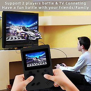 Retro Handheld Game Console, 3 inch LCD Screen Portable Video Game Console with 500 Classic Games, Support TV Connection & 2 Players Battle