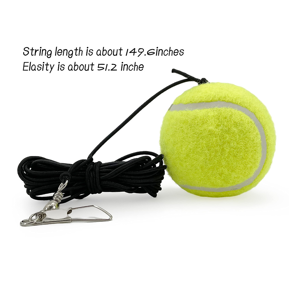 TaktZeit Tennis Balls with String Spare Balls for Tennis Trainer Tennis Balls for Rebound Baseboard Self Tennis Training Tool