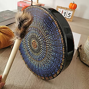 Shaman Drum, Vegan Shaman Sound Healing Tool, Symbol of the Siberian Drum Spirit Music Shamanic Drum