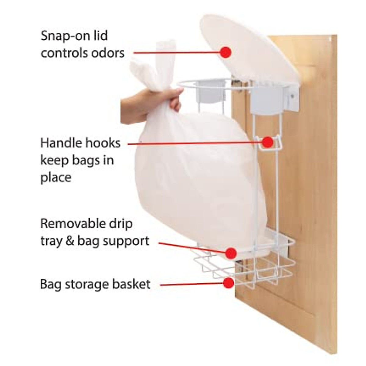 TrashRac 82153-3 Gallon Trash Rack System
