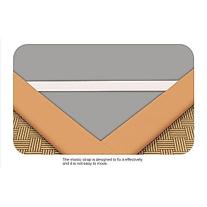 Summer Sleeping Pad Ice Rattan Mat 3 Piece Set (1 Mattress + 2 Pillowcases) Summer Ice Silk Mat Washable Cooler Mattresses (Gray, 59 * 78in/150 * 200cm)