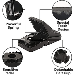 Mouse Traps, Mice Traps for House, Small Mice Trap Indoor Quick Effective Sanitary Safe Mousetrap Catcher for Family and Pet - 6 Pack