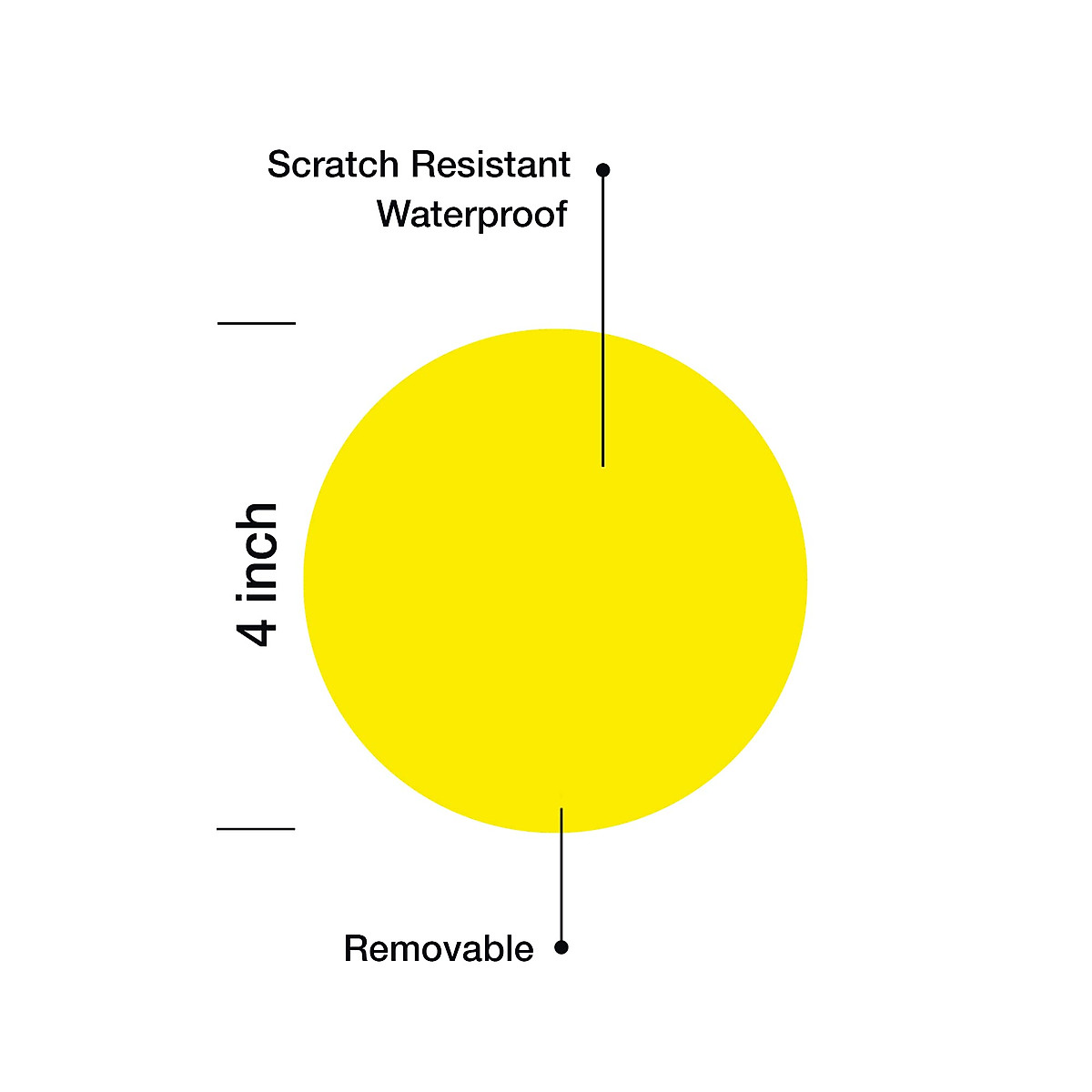 CLEVER SIGNS 30 Pcs 4" Vinyl Dots for Classroom and Kindergarten, Perfect for Floor Marking, School Games and Teaching, Removable Floor Stickers for Classroom, Line Up Spots for Classroom Floor,YELLOW