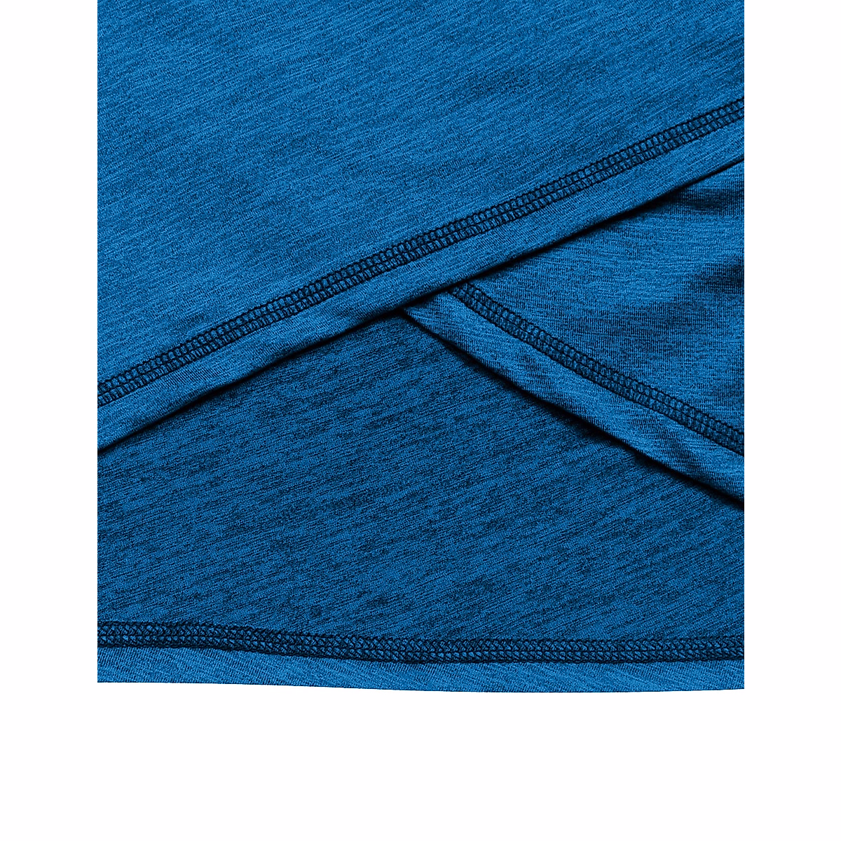 JCZHWQU Athletic Dress for Women 2021, Ladies Fall Casual Long Sleeve Round Neck Slim Fit Irregular Hem Yoga Tee Jersey Soft Breathable Fast Dry Knitted Lounging Running Golf Tennis Dress Blue M