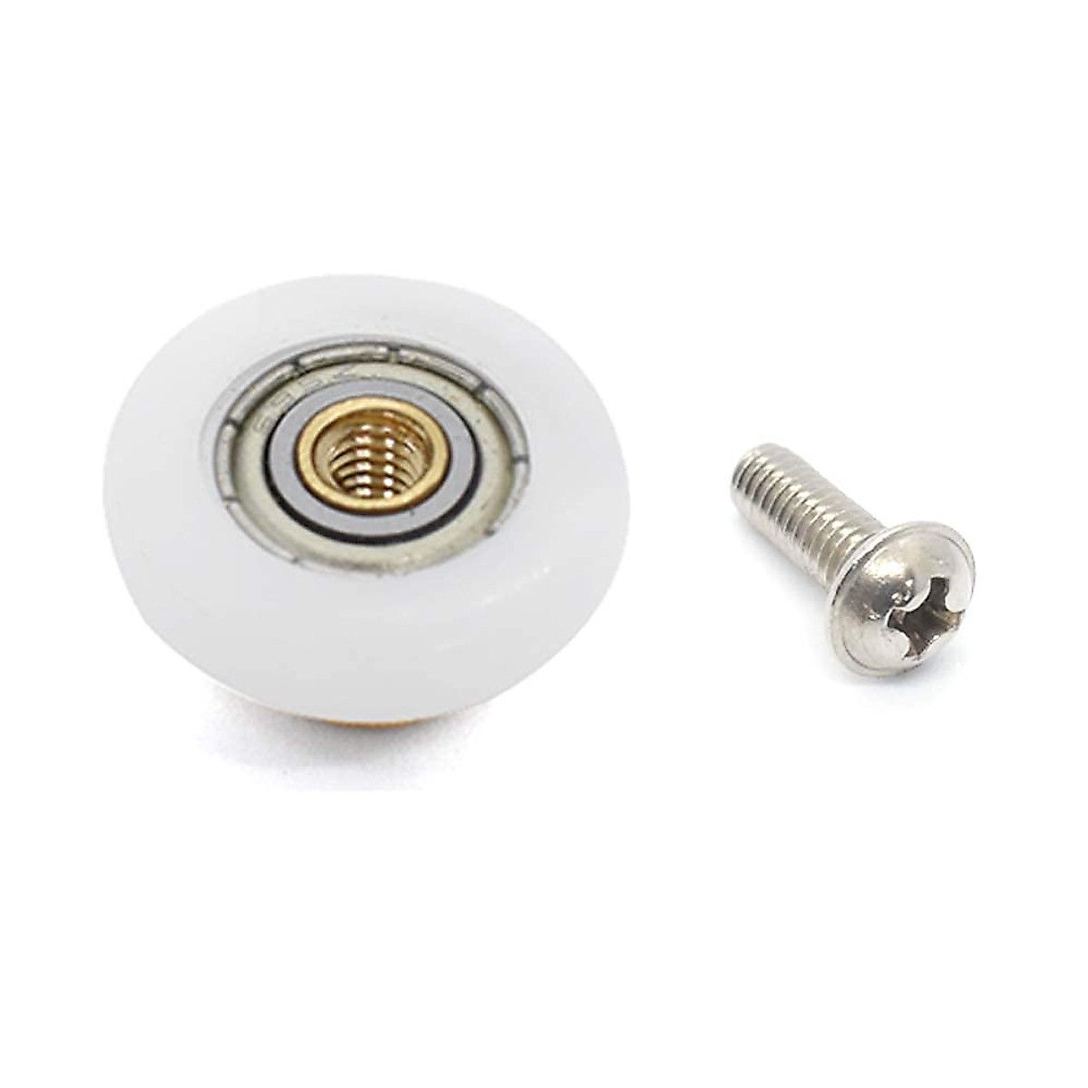 4pcs x Shower Door Rollers,Roller Diameter 19/23/25mm for The Bathroom Pan Glass Sliding Door Pulleys/Runners/Wheels (25mm)