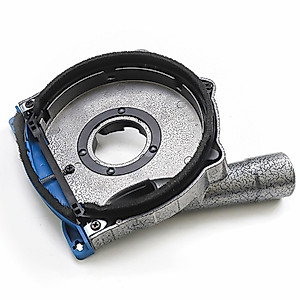 HERZO Aluminum Dust Shroud for Angle Grinder 4.5 inch and 5 Inch, Includes 5Inch Diamond Grinding Cup Wheel