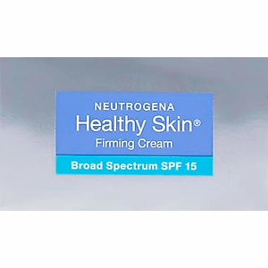 Neutrogena Healthy Skin Glycerin & Green Tea Firming Face Cream Moisturizer & Neck Cream with SPF 15 Sunscreen - Anti Wrinkle Cream, Face Moisturizer for Dry Skin & Neck Firming Cream, 2.5 fl. oz