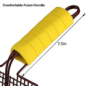 Lxmons Cat Litter Scoop, Steel Metal Scooper with Deep Shovel and Long Foam Handle for Kitty Litter Box, Soft Pet Sifter, Comfy Poop Sifting, Pooper Lifter, Durable and Heavy Duty, Bronze Finish