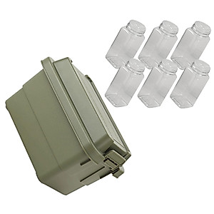 Unomor 1 Set grill spices mini condiment bottles mini containers camping spices bbq spices grilling spices portable seasoning container camping jars plastic barbecue Accessories travel