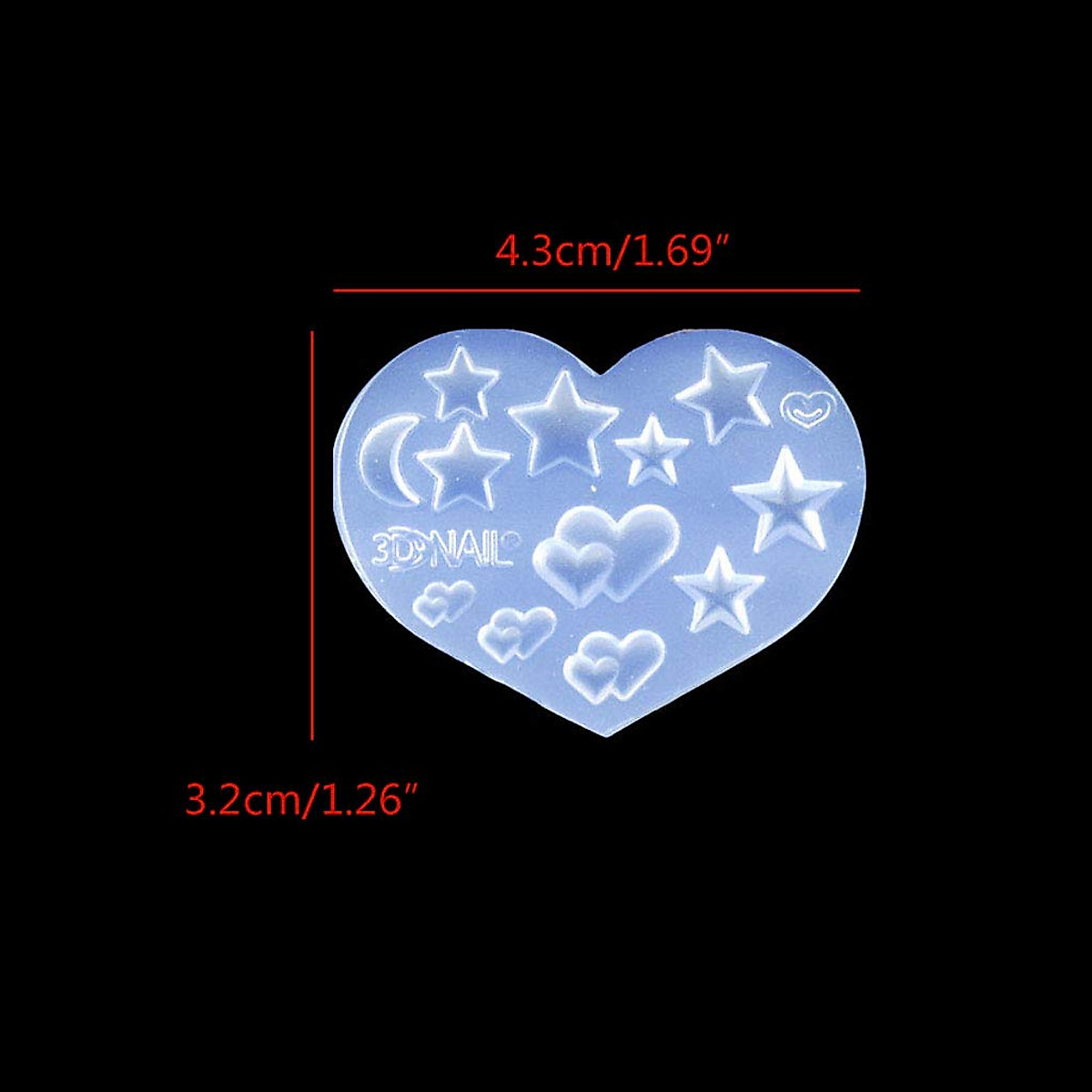 HELYZQ 28Pcs Mini Nail Art Silicone Mold Leaves Flower Animals Template Resin Molds Kit