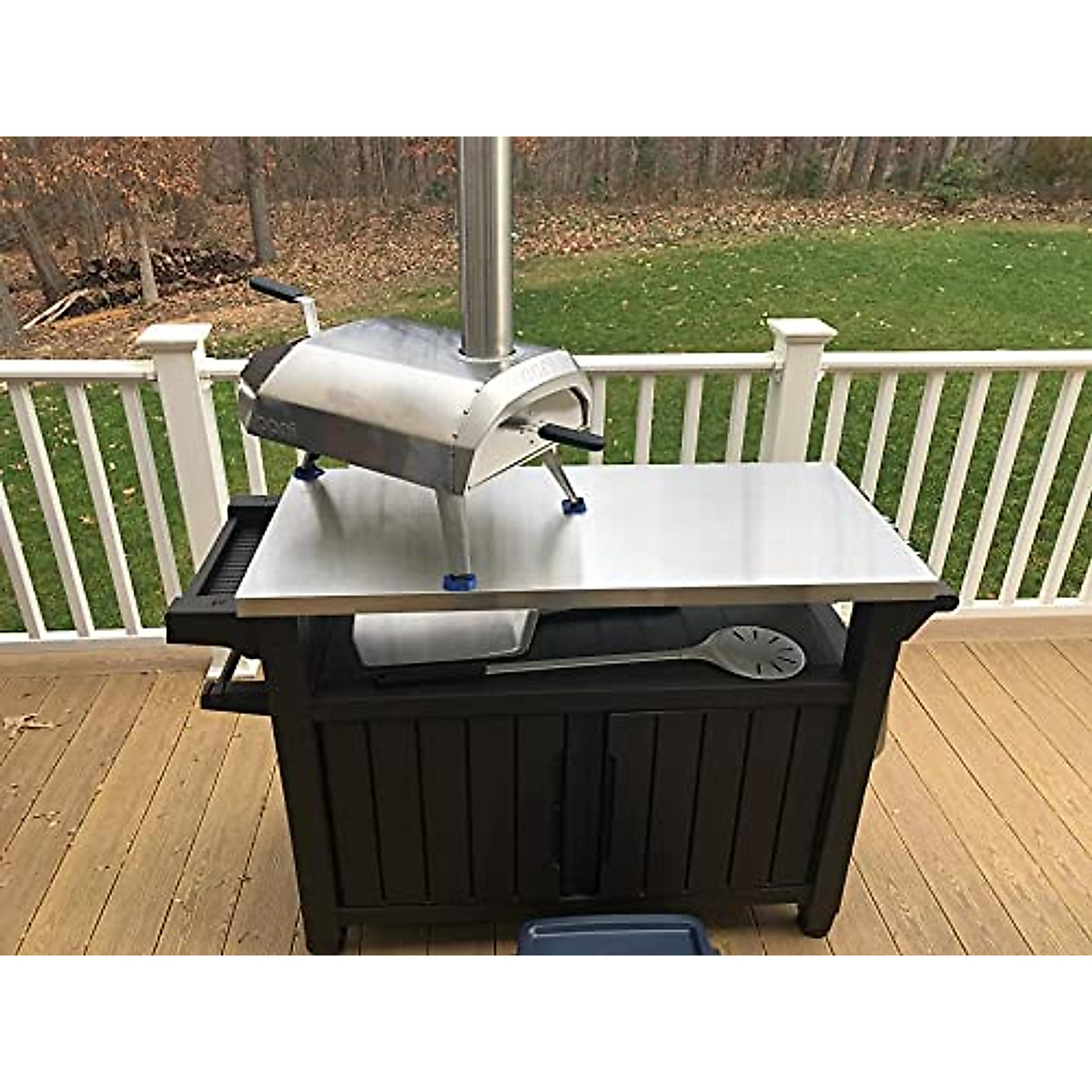 Ooni Uuni Pizza Oven Table Mounts 3 Pack (3D printed Ooni Shoes) DOES NOT FIT KARU 16 (Black)