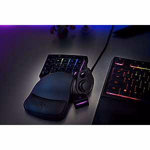 Razer Tartarus V2 Chroma - Ergonomic Mecha-Membrane Gaming Keypad - 32 Fully Programmable Keys - 8-Way Thumbpad & Scroll Wheel w/Detachable Palm Rest (Renewed)