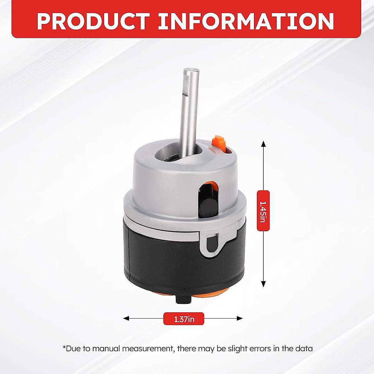 RP50587 Single Handle Cartridge Valve For Delta DST Single Handle Kitchen and Lavatory Faucets, Repair Parts Universal Faucet Diamond Seal Technology Models with Allen Wrench (RP50587)