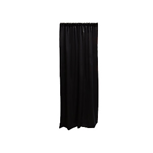OnlineEEI, Adjustable Height Pipe and Drape Backdrop or Room Divider Kit, 7ft to 12ft High x 7ft to 12ft Wide, Black Premier Drape Included