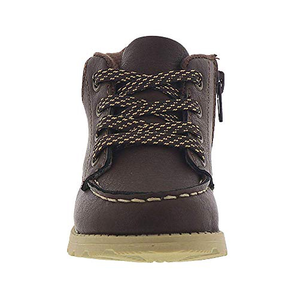 carter's Boys' Brand Fashion Boot, Brown, 6 M US Toddler