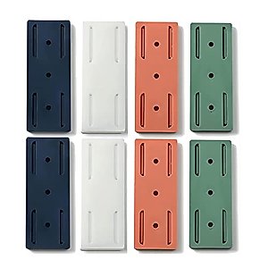 8Pcs Power Strip Holder - Adhesive Punch-Free Socket Holder Set - Power Strip Mount for Cable Management in Kitchen, Home & Office