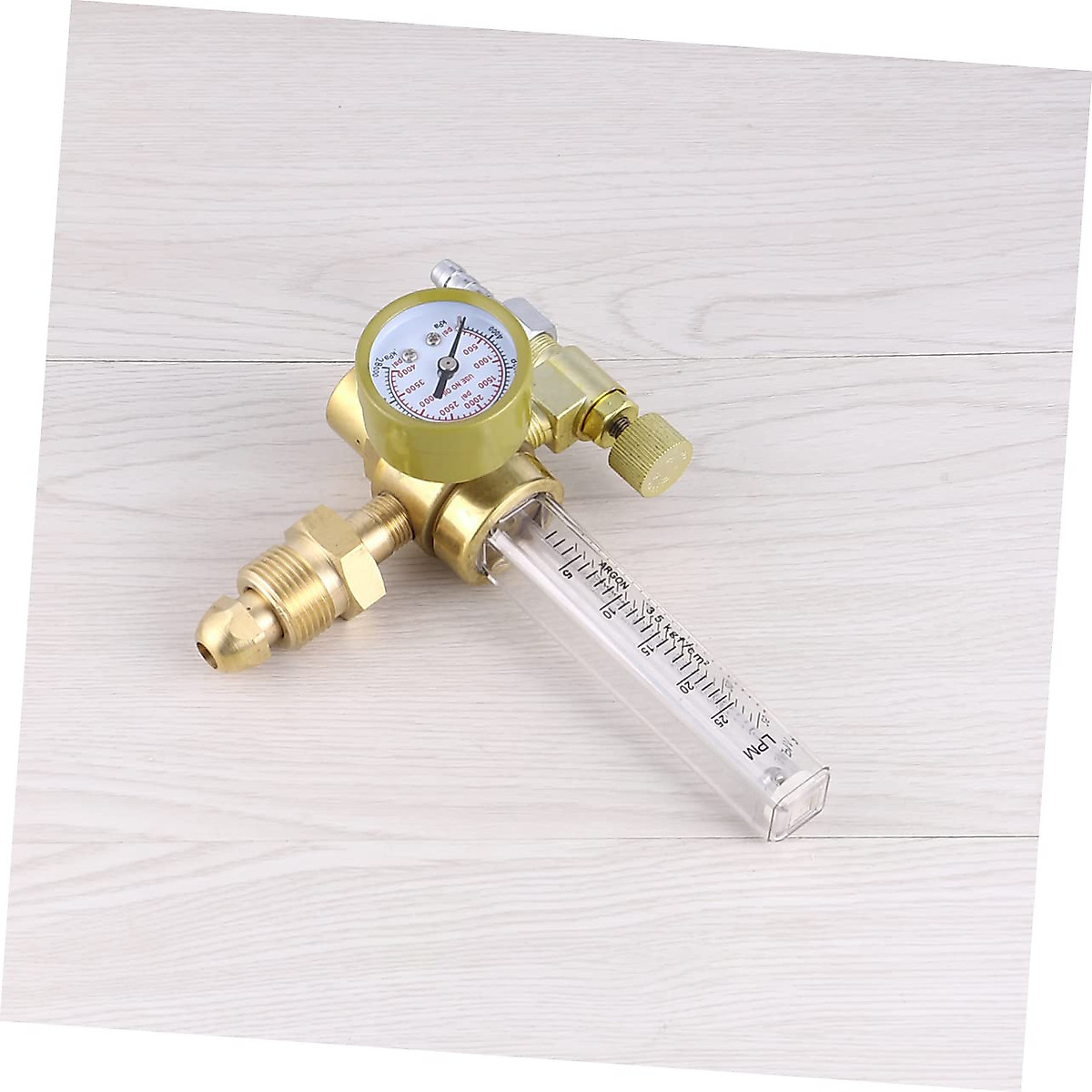 VILLCASE 3pcs Air Compressor Accessories Argon Flowmeter Regulator Accessories for Argon Co2 Regulator Argon Flow Meter Regulator Argon Regulator Gauges Welder Tig Welding Machine C02