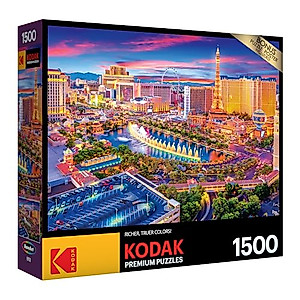 RoseArt - Kodak - Las Vegas Strip - 1500 Piece Jigsaw Puzzle for Adults
