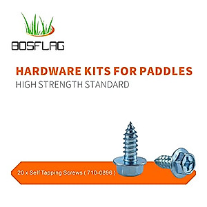BOSFLAG 20 Pack 1/​4-​14 x 5/8 Hex Washer Self Tapping Screws Replaces MTD 710-0896, 710-0776, 710-0776A, 7100776, 7100776A, 7100896, 910-0896 for Ryobi MTD Series Snow Blowers