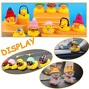 vsshe Duck Plug,10 Pack Jeep Duck Holder Dashboard Duck Jeep Lover Gift Sturdy Rubber Duck Mount with Double Sided Sticker for Jeep Dashboard and Mount Display(Excluding Rubber Duck) Black