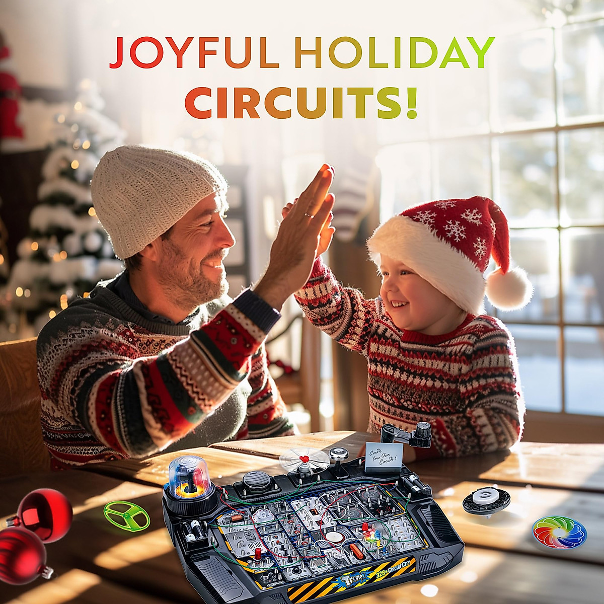 Playz Advanced Electrical Circuit Board Engineering Kit for Kids with 328+ STEM Projects on Electricity, Voltage, Currents, Resistance, & Magnetic Science | Gift for Children Age 8-13+