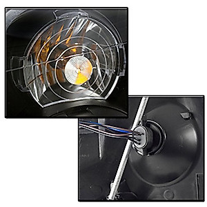 ZMAUTOPARTS Replacement Headlights Headlamps Black Compatible with 2007-2014 GMC Yukon/Yukon XL