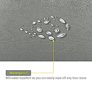 idee-home Patio Cushion Covers Replacement, Outdoor Cushion Covers Slipcovers for Patio Furniture, Couch Seat Cushions Cover with Zipper, Sunbrella Waterproof Slip Covers Outside (Set of 6, 20x22 in)