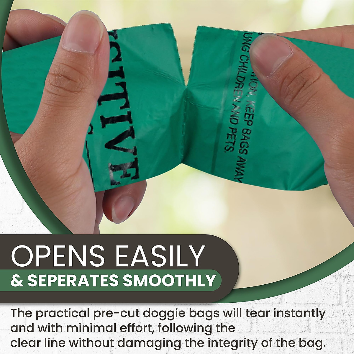 Pawsitive Supplies Eco-Friendly Poop Bags - 270 Bags Made from Cornstarch, Unscented and Perfect for Your Daily Walks