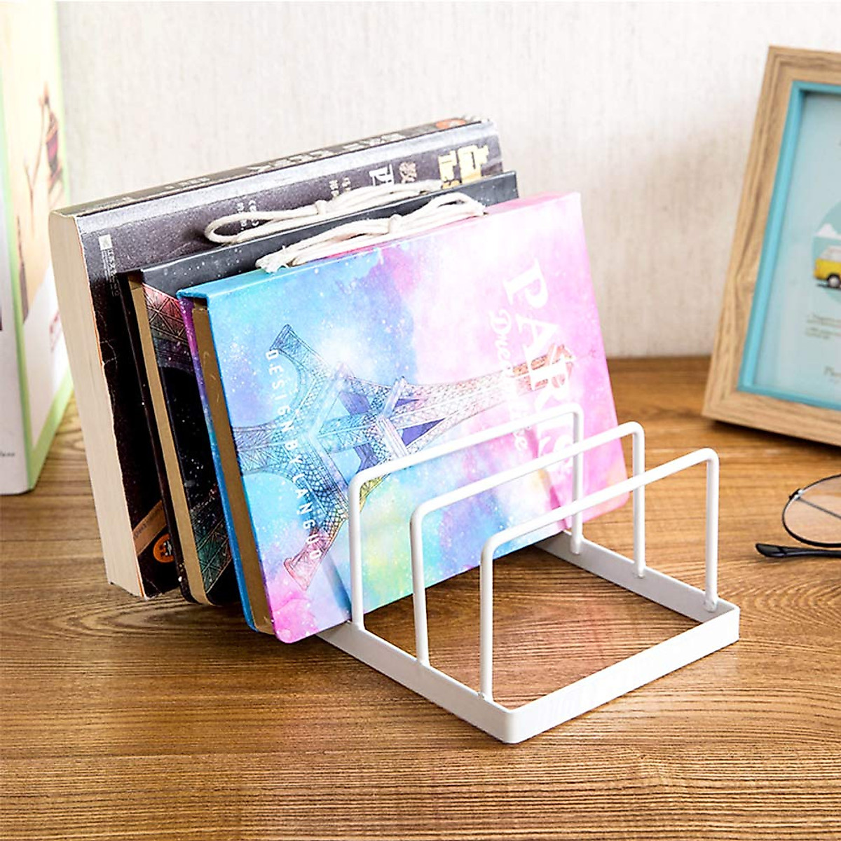 [2 Pack] Dish Plate Storage Drainboard, Tomorotec Pot Lid Holder Dish Rack Plate Drying Drainer Stand Cabinet Organizer for Kitchen