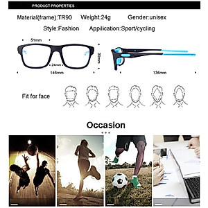 Mcolics Basketball Sports Soccer Goggles Antifog Safety Protective Glasses Eyewear for Adults Youth (Grey)