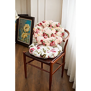 PAAPA Flower-Shaped Seat Pillow Seating Cushion Flower Floor Pillow Outdoor Furniture Flannel Chair Pads Round Cushion great for living room,bedrooms,dining room,office etc Home Decor(Pink flower-1)