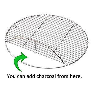 onlyfire 24" Grill Cooking Grate Fits for Weber 18501001 & 18301001 Summit Charcoal Grill and Ceramic Grills Like Kamado Joe Big Joe, X-Large Big Green Egg