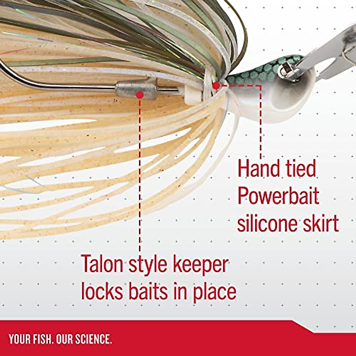 Berkley SlobberKnocker Fishing Jig, White Chartreuse, 1/2 oz