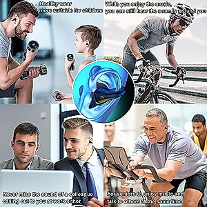 Wireless Earbuds,Wireless Open Ear Sport Headphones,Clip On Bluetooth Earbuds for Android iPhone,Air Conduction Headphones,Earring Bluetooth 5.3 Headset for Cycling,Running Workout,Running,Driving
