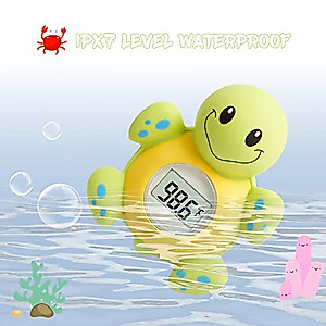 Cushore Baby Bath Thermometer (Upgraded Version) with Automatic Water Induction Switch, Baby Bath Float and Play Toy for Infant, Smart Accurate Bathroom Safety Temperature Thermometer ℃/℉