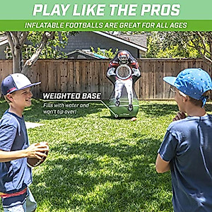 GoSports Inflataman Football Challenge - Inflatable Receiver Touchdown Toss Game