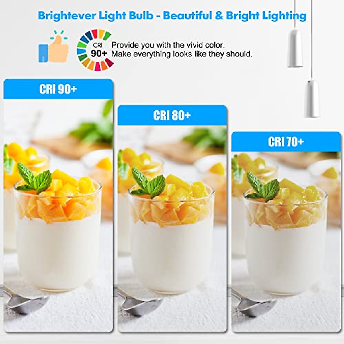 LED Light Bulbs, 100 Watt Equivalent A19 LED Bulbs, 13W 5000K Daylight White 1500 Lumens Non-Dimmable Bright E26 Edison Medium Screw Bulbs for Home Bedroom Kitchen Living Room Office Lamp, 4-Pack